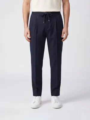 Brunello Cucinelli Brunello Cucinelli Linen And Cotton Trousers Blue