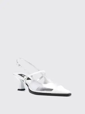 CAREL Metallic Slingback Pumps - Silver