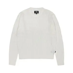 StÜssy Cable Loose Knit Sweater - White