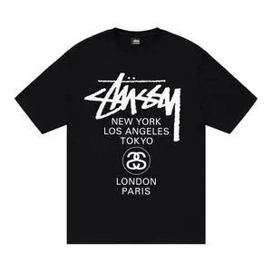 StÜssy World Tour Tee - Black