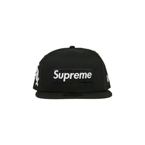 Supreme X Mlb Teams Box Logo New Era Chicago - Black
