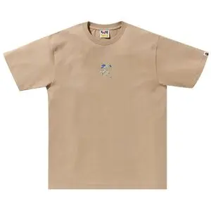 A BATHING APE Liquid Camo Small Ape Face Tee 'beige - Tan