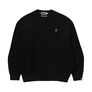 A BATHING APE Ape Head Crewneck - Black