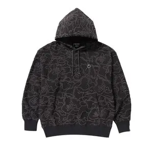 A BATHING APE Neon Camo Jacquard Relaxed Fit Pullover Hoodie