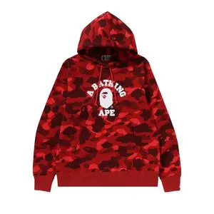 Bape Red Sweatshirts Hoodies For Men