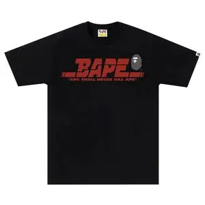 A BATHING APE Sports Logo Tee - Black