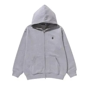 A BATHING APE Metal One Point Full Zip Hoodie - Grey