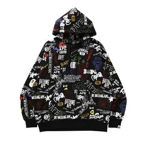 A BATHING APE Hand Draw Pullover Hoodie