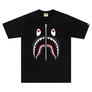 A BATHING APE Shark Tee - Black