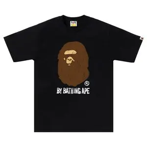 A BATHING APE Hand Draw Bathing Ape Tee - Black