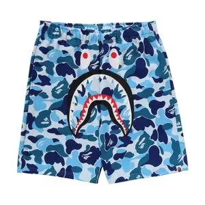 BAPE Abc Camo Shark Sweatshorts - Blue