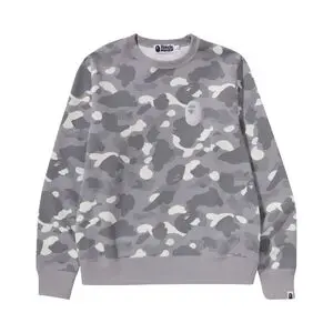 A BATHING APE City Camo Ape Head Crewneck - Grey