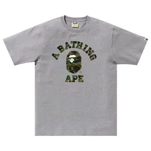 A BATHING APE 1st Camo College Tee /green