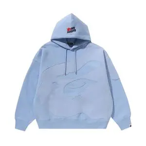 A BATHING APE Head Patch Pullover Hoodie - Blue
