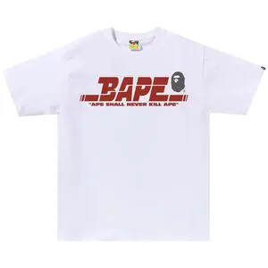 A BATHING APE Sports Logo Tee - White