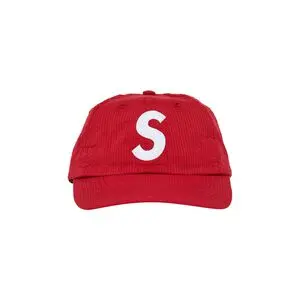 Supreme Seersucker S Logo 6-panel Cap - Red