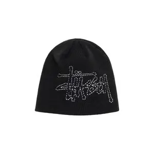StÜssy Stitch Basic Logo Skullcap - Black