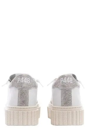 P448 Creeper Platform Sneakers - Silver Dust