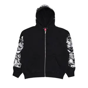 Supreme Aoi Zip Up Hooded Sweatshirt - Black