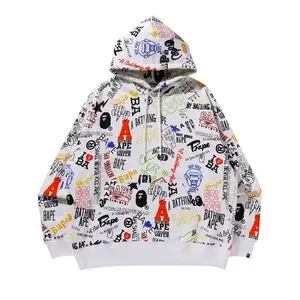 A BATHING APE Hand Draw Pullover Hoodie