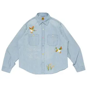 HUMAN MADE Chambray Work Shirt 'indigo
