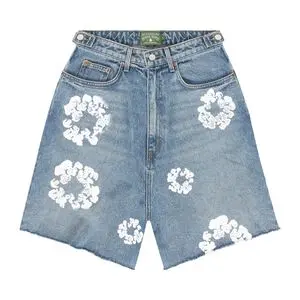 DENIM TEARS Wreath Jean Short - Blue