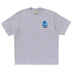 A BATHING APE 3d Art Ape Head Relaxed Fit Tee - Grey