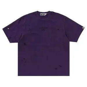 A BATHING APE Damaged Garment Dyed Relaxed Fit Tee