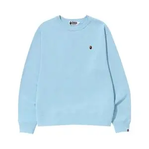 A BATHING APE Ape Head Relaxed Fit Crewneck - Blue