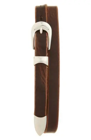 Our Legacy Italian Leather Belt - Brown Leather
