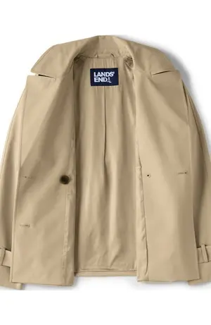 LANDS' END Trench Rain Jacket - Champagne