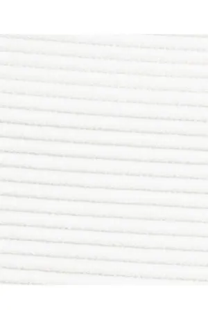 LANDS' END Ribbed High Waisted Bikini Bottom - White Ottoman