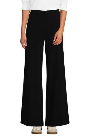 LANDS' END Starfish High Rise Palazzo Pants - Black