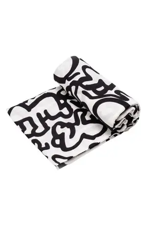 ETTA LOVES X Keith Haring Xl Sensory Organic Cotton Muslin Blanket - Kh Print Baby