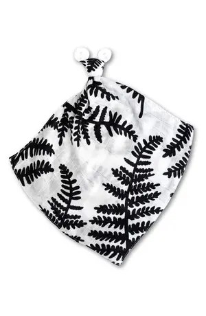 ETTA LOVES Fern Print Sensory Lovey - Black And White