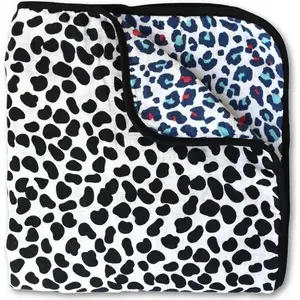 ETTA LOVES Animal Sensory Reversible 3-layer Organic Cotton Muslin Blanket - Animal Print Mixed
