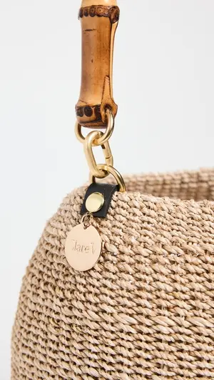 Clare V. Pot De Miel Raffia Top Handle Bag - Natural