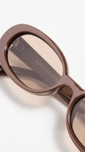 Le Specs Outta Love Sunglasses - Cocoa