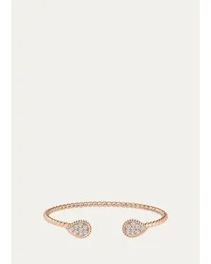 Boucheron 18k Rose Gold Serpent Boheme Diamond Bracelet - Noclr