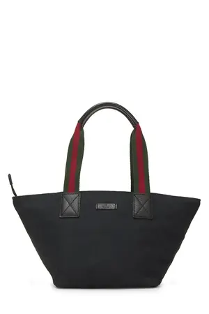 Gucci Gg Canvas Web Soft Zip Tote