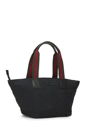 Gucci Gg Canvas Web Soft Zip Tote