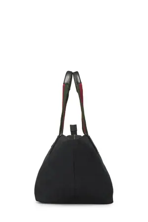 Gucci Gg Canvas Web Soft Zip Tote