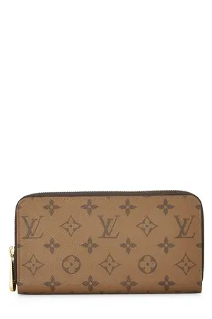 LOUIS VUITTON Monogram Reversed Zippy Continental Wallet - Brown