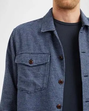Rails Apos;s Kerouac Micro-houndstooth Overshirt - Well