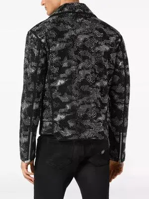 Philipp Plein Camouflage Biker Jacket