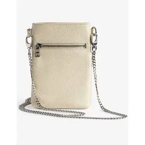 Zadig&Voltaire Rock Brand-plaque Leather Phone Pouch - Flash