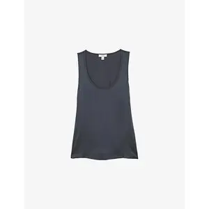 REISS Ruby Sleeveless Top - Navy