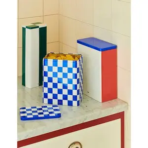 HAY Checkerboard-pattern Large Tin Container