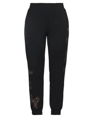 EA7 Tapered Leg Jersey Pants - Black