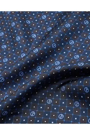 Giorgio Armani Printed Silk Pocket Square